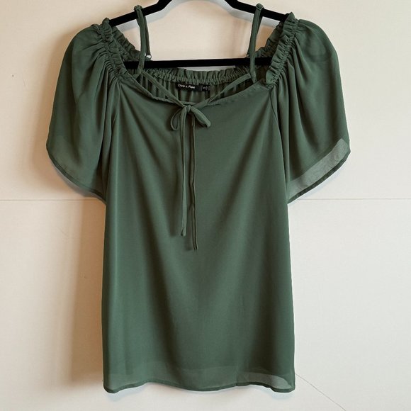 Doe & Rae | Tops | Nwt Doe Rae Blouse In Jade | Poshmark